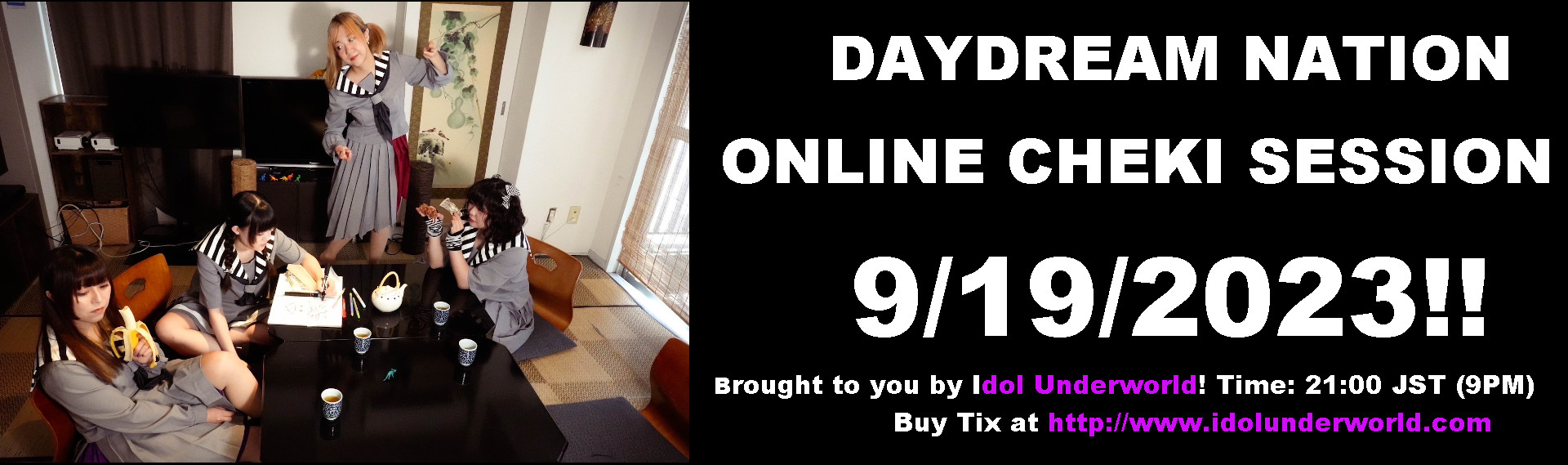 DAYDREAM NATION SEPTEMBER 2023 ONLINE CHEKI SESSION – Idol Underworld